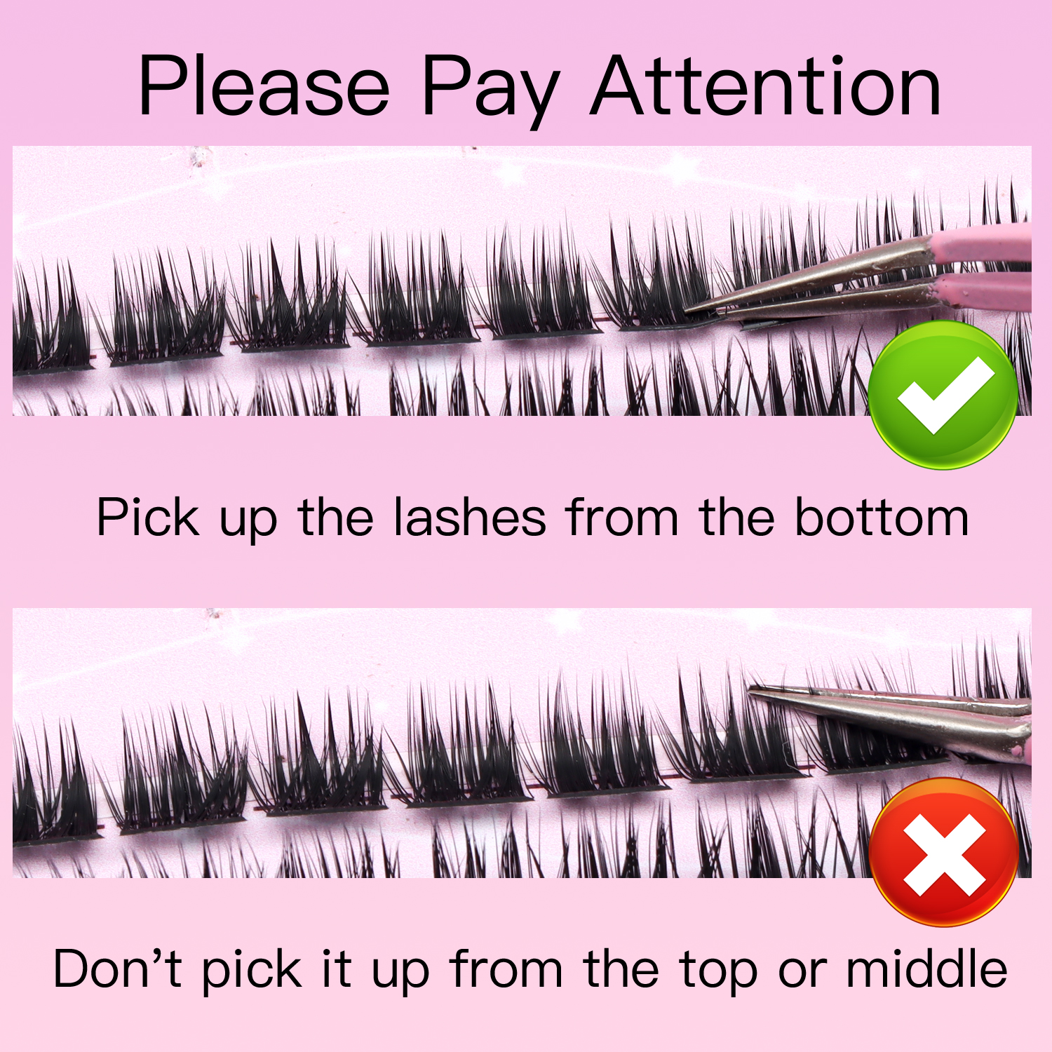 Cluster Lashes DIY Eyelash Extension D Curl Long Individual Tray Faux ...