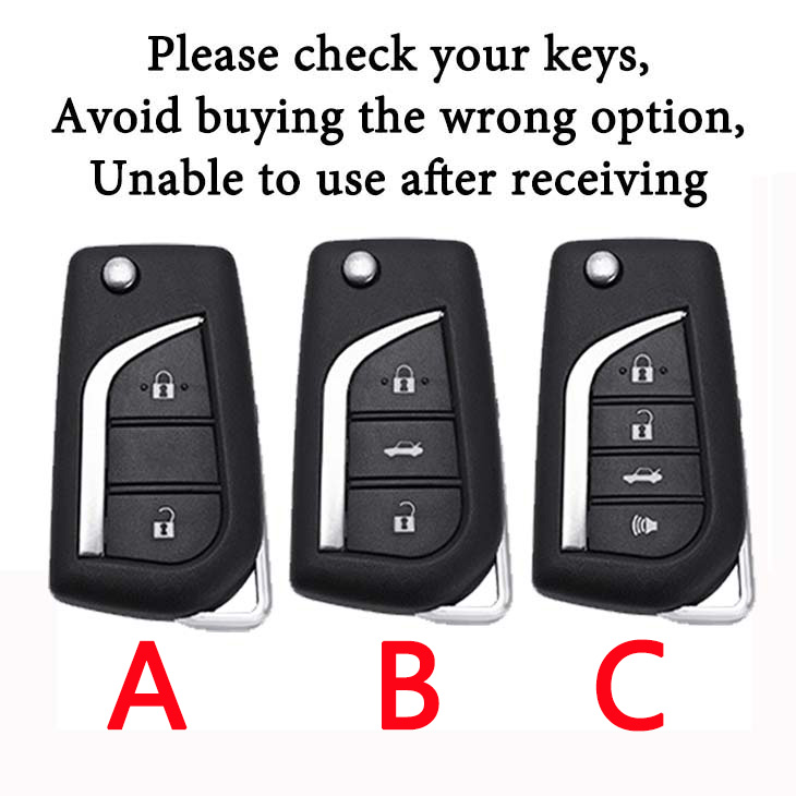 Flip Car Key Fob Cover Case Shell Keychain For Toyota Fortuner Hilux ...