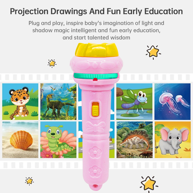 SmileToys Children's Flashlight Projector Toy Baby Sleeping Story Torch ...