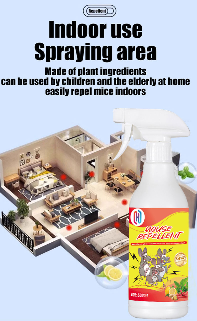 5s drive away mice Mouse/Rat Repellent for Home 500ml Rodent repellent for rat spray killer ...