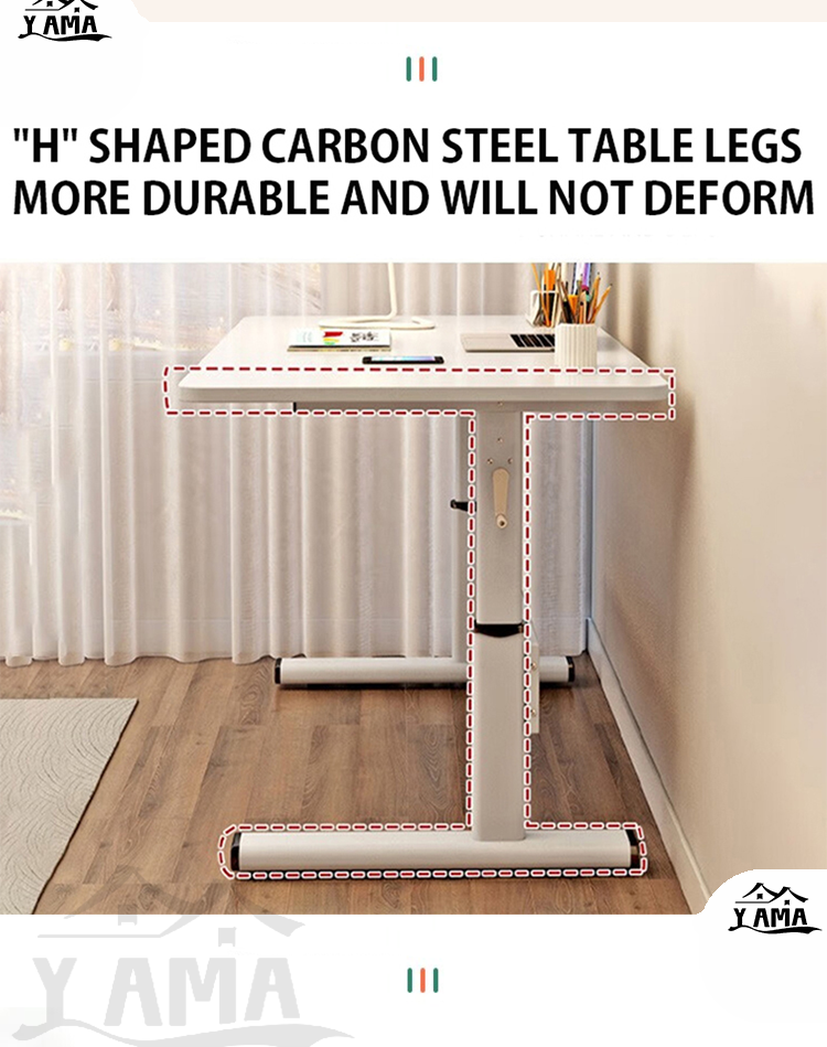 Adjustable Computer Table Hand-cranked Lift Table Standing Laptop Table ...