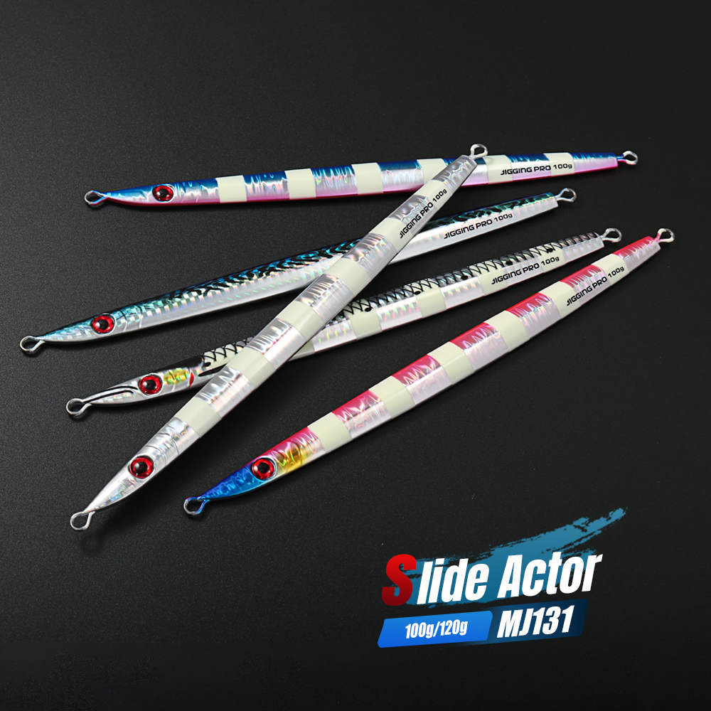 JIGGING PRO Long Casting Fast Sinking Metal Jig 100g 120g Vertical ...