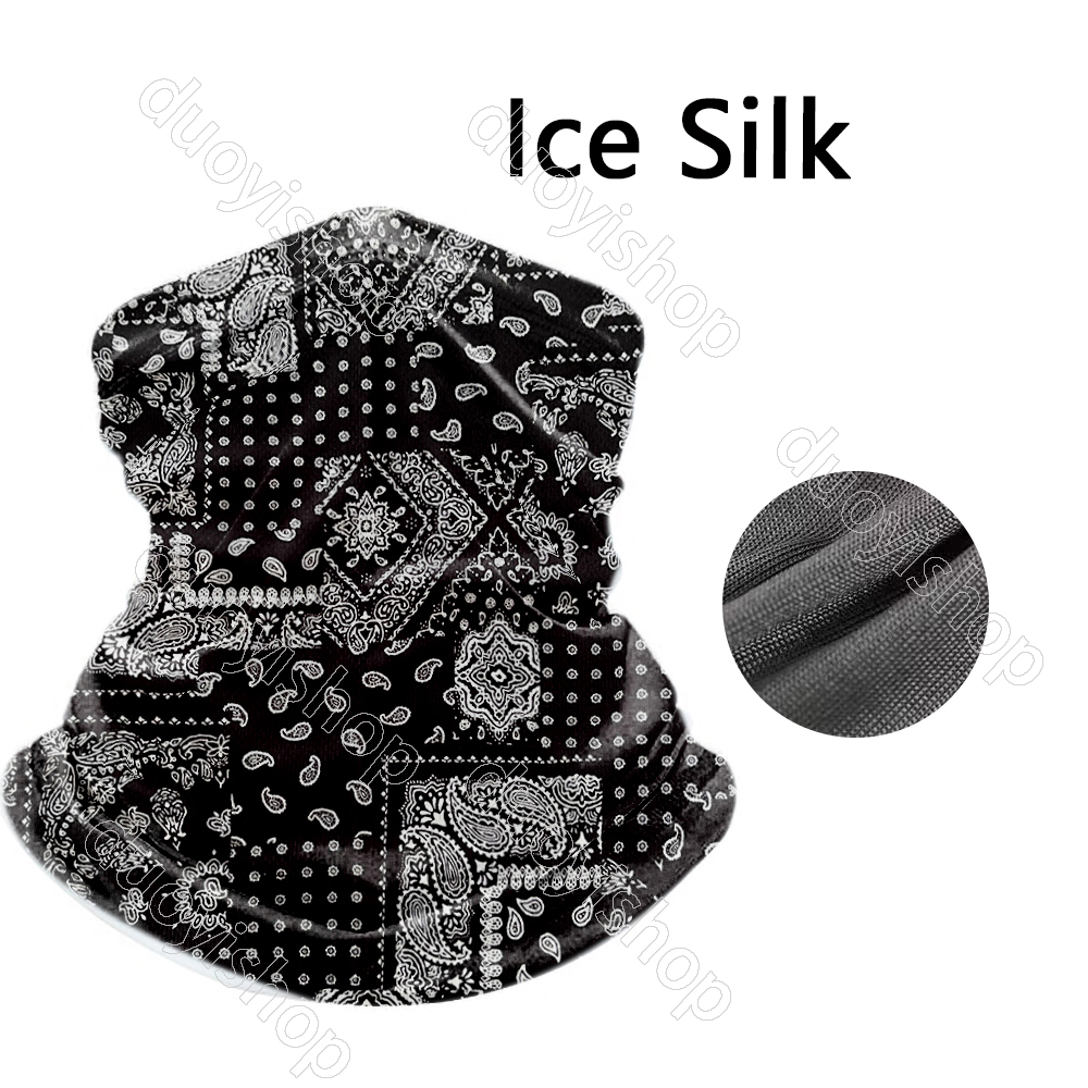 Ice silk Breathable Face Mask Dust Wind UV Sun Protection Bandana ...