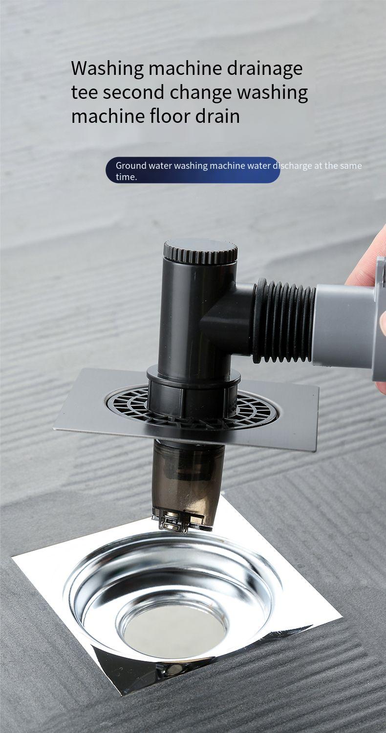 Washing machine drainage pipe floor drain joint, balcony drainage pipe ...