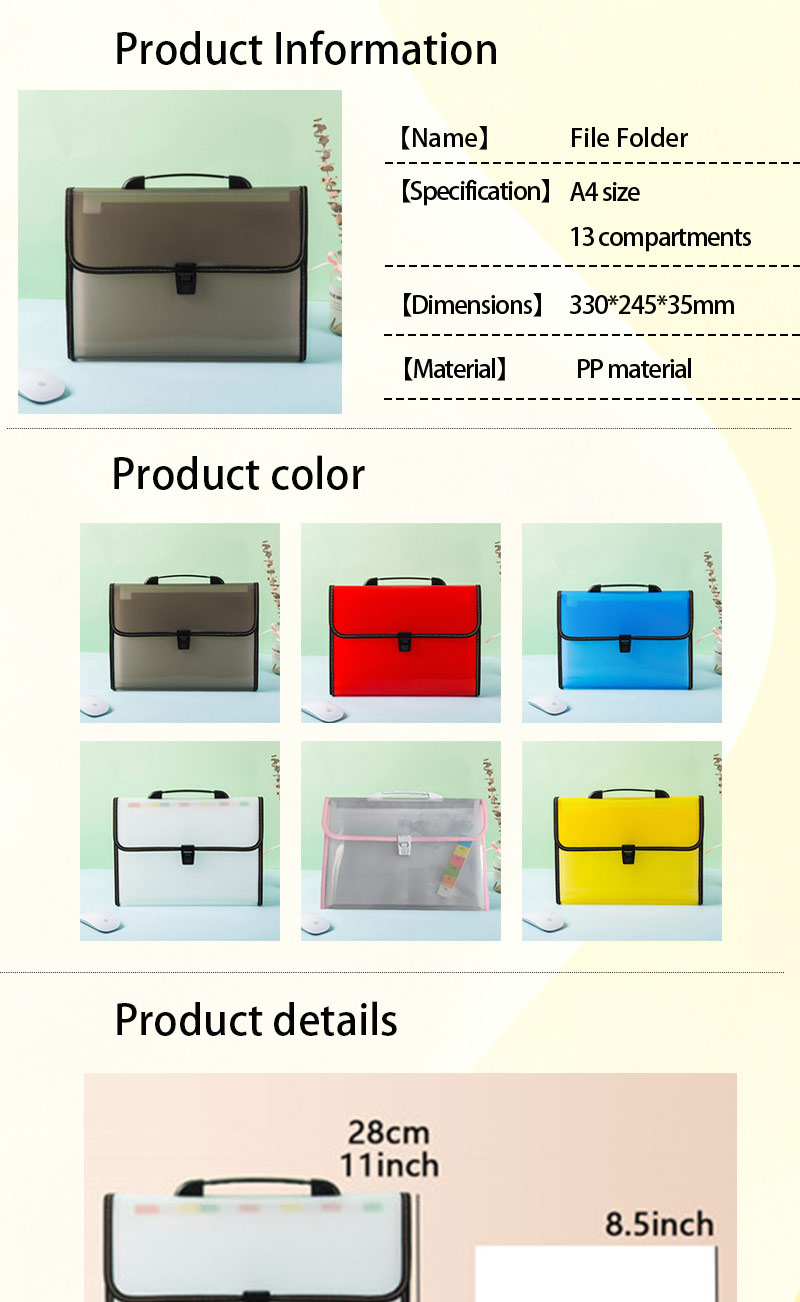 Long Bond Paper File Organizer Document Organizer Folder Long Size With ...