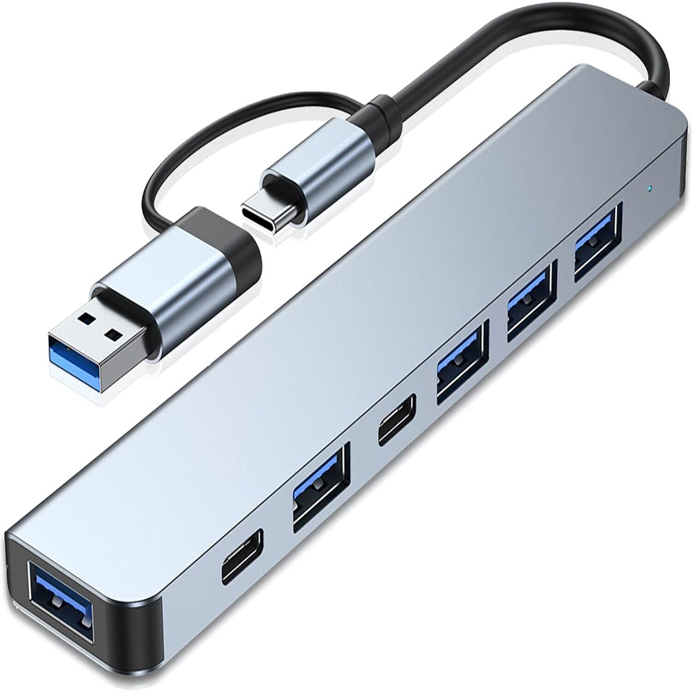 USB C Hub USB Splitter 8-in-1 USB Extender with 4 USB Port 1 USBC Jack ...