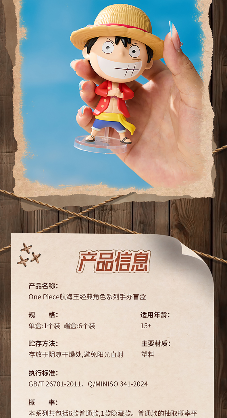 MINISO One Piece Classic Character Series figurine blind box gift One ...