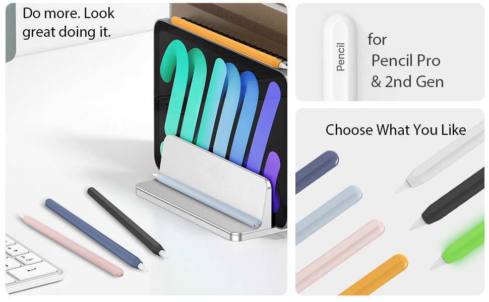 Ultra Thin Silicone Pencil Case Compatible With Apple Pencil Pro & 2nd ...