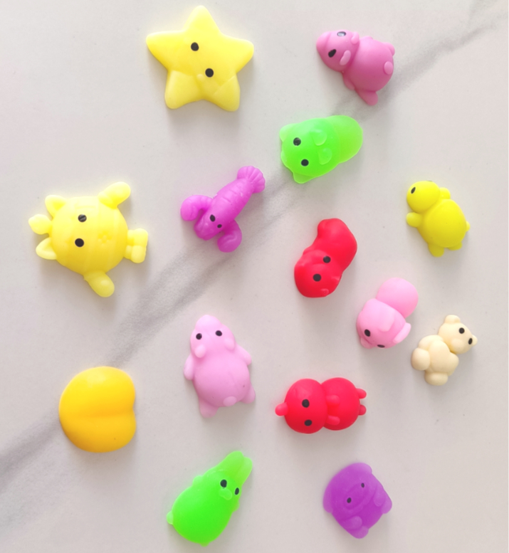 30PCS Kawaii Cartoon Mochi Squishies – Kids' Stress Relief Squeeze Toys ...