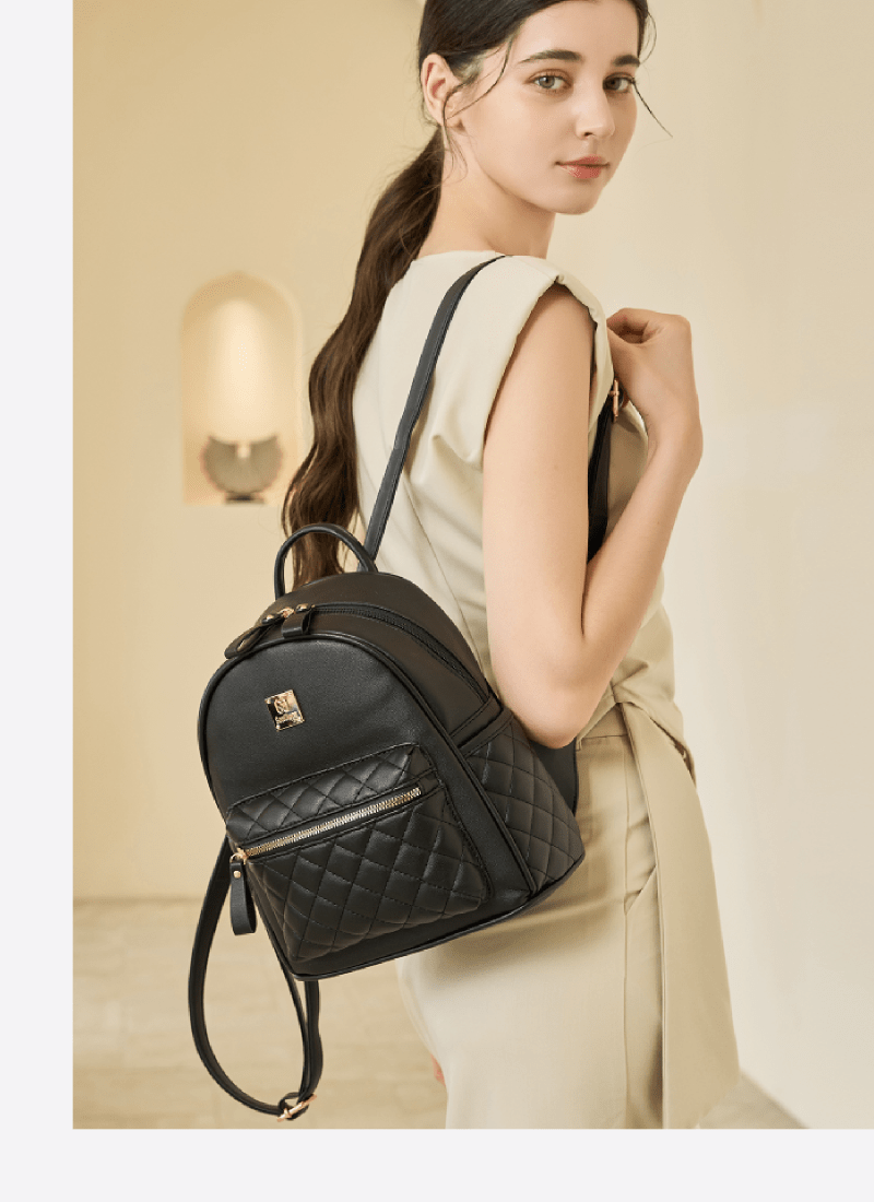 Seagloca Black Travel Backpack For Women No 1256 | Shopee Philippines