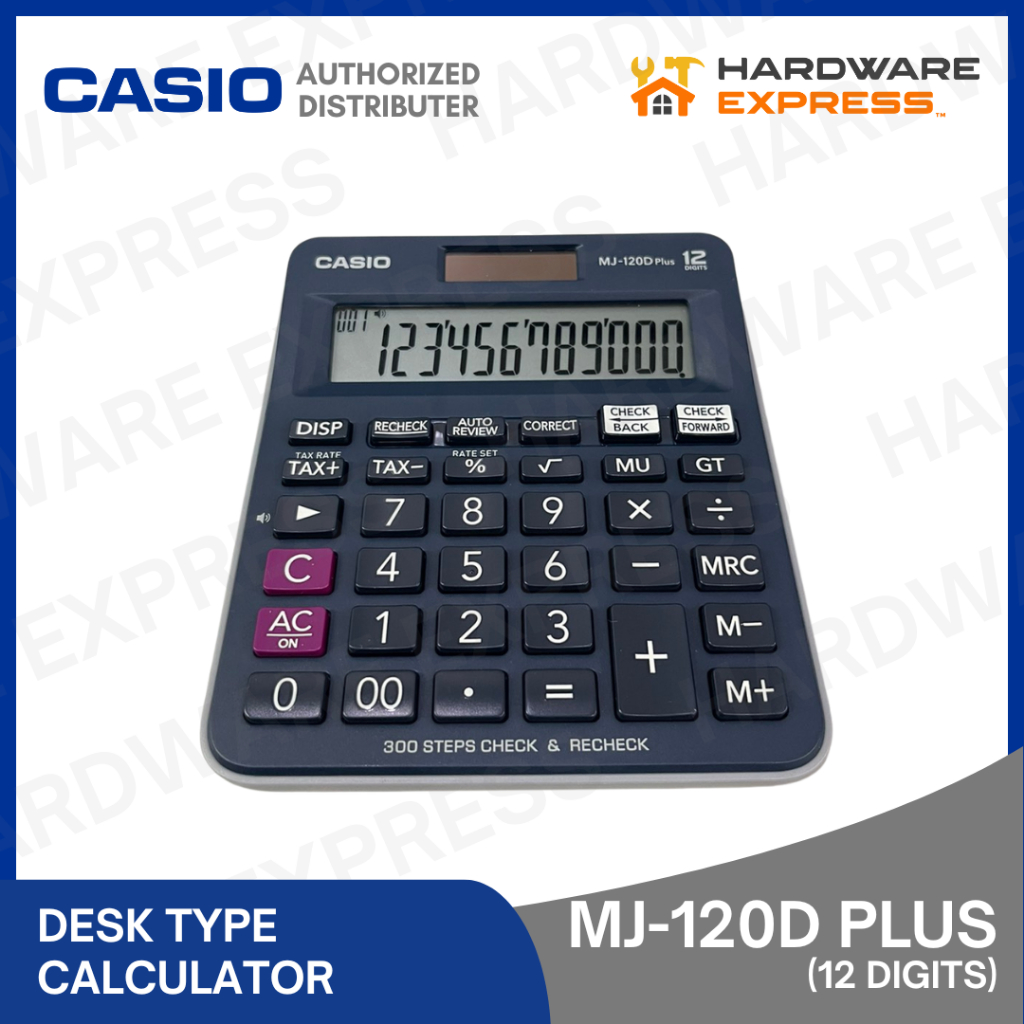 CASIO MJ-120D Plus 12 Digit Calculator Check & Recheck | Shopee Philippines