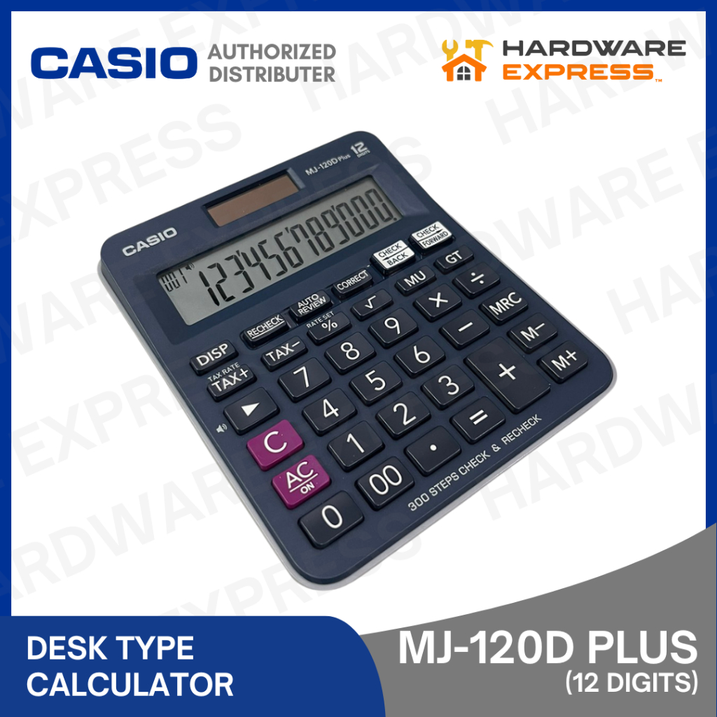 CASIO MJ-120D Plus 12 Digit Calculator Check & Recheck | Shopee Philippines