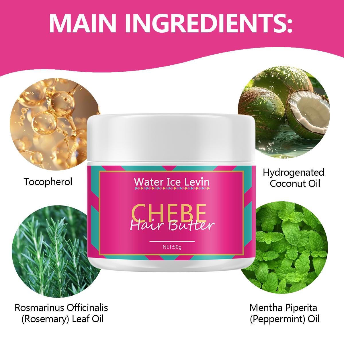 Chebe Hair Butter with Chebe Powder, Castor Oil, Shea Butter ...