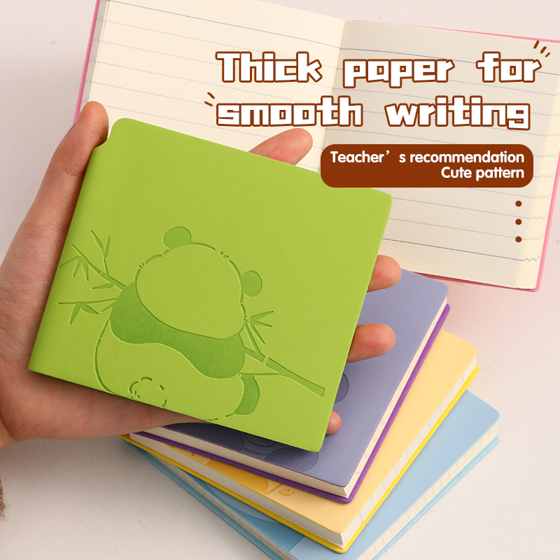 Mini Pocket Panda Handmade Leather Notebook – 100 Pages, Portable ...