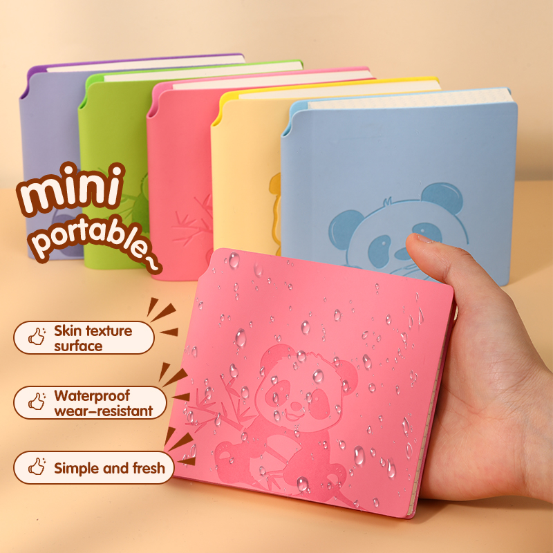 Mini Pocket Panda Handmade Leather Notebook – 100 Pages, Portable ...