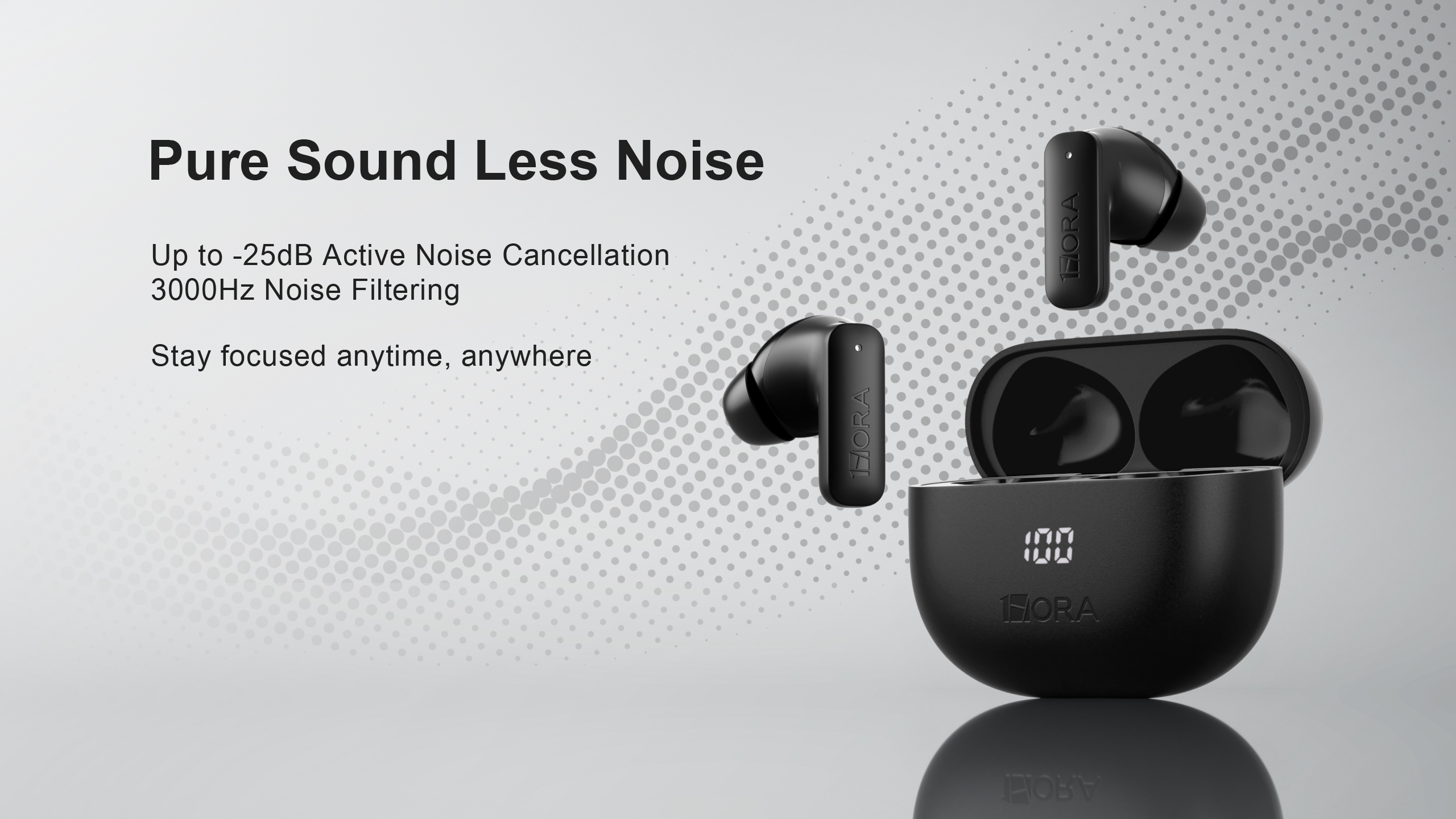 1HORA True Wireless Earbuds BT5.4 earphone with 4 Mics for AI Clear ...