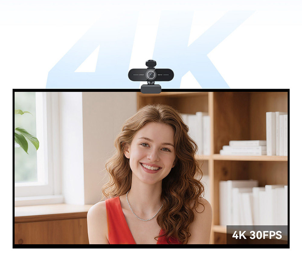EMEET C60E 4K Webcam Kit With TD303 Tripod | For WFH, Online Meeting ...