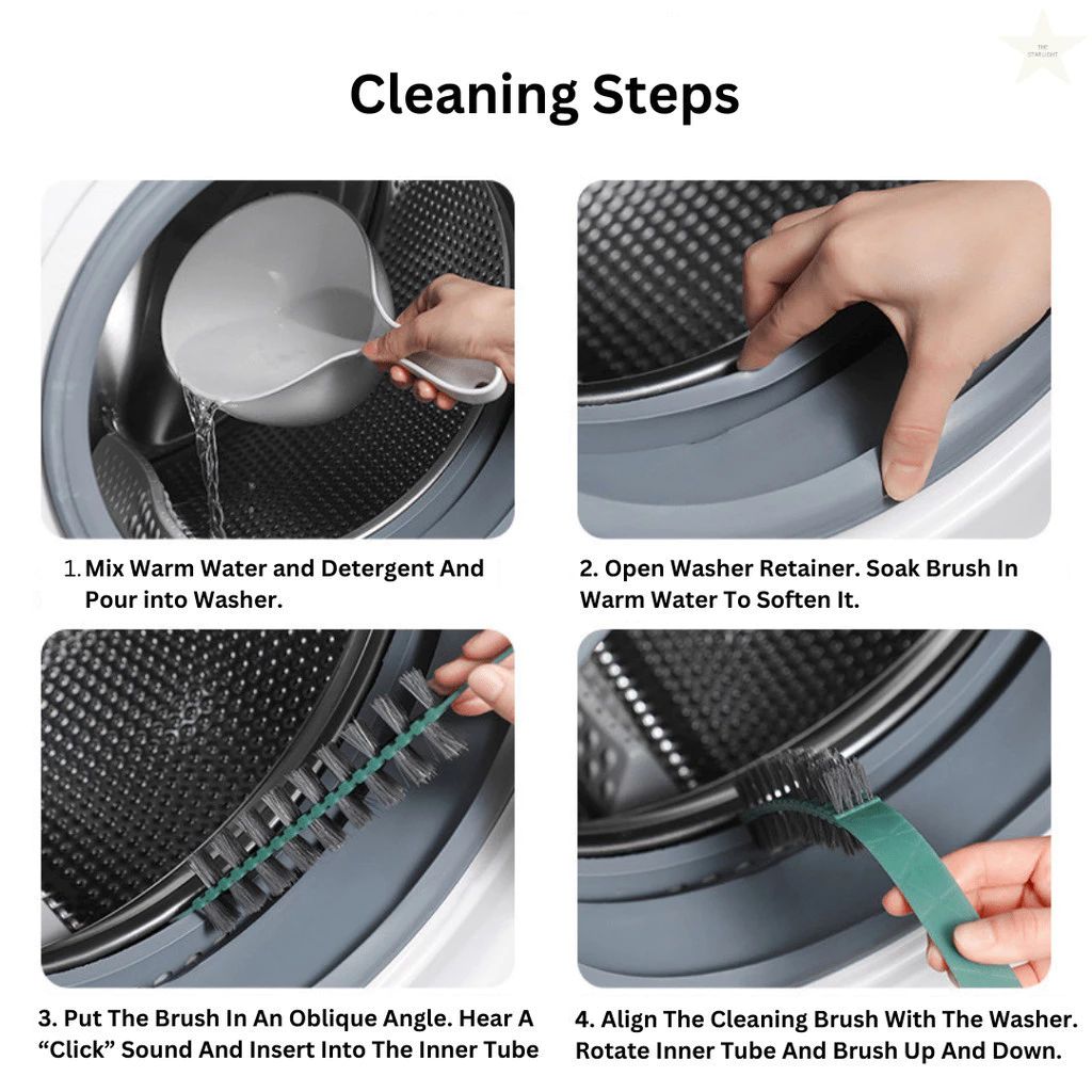 Laundry Stain Roller Brush with Soft Handle for Cleaning Washing ...