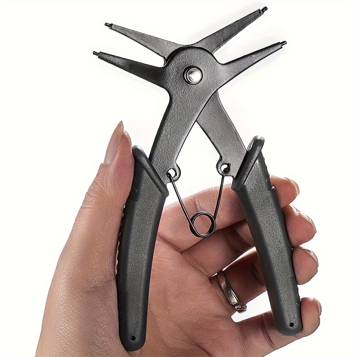 Combination Snap Ring Tool with Internal and External Circlip Pliers, 2 ...