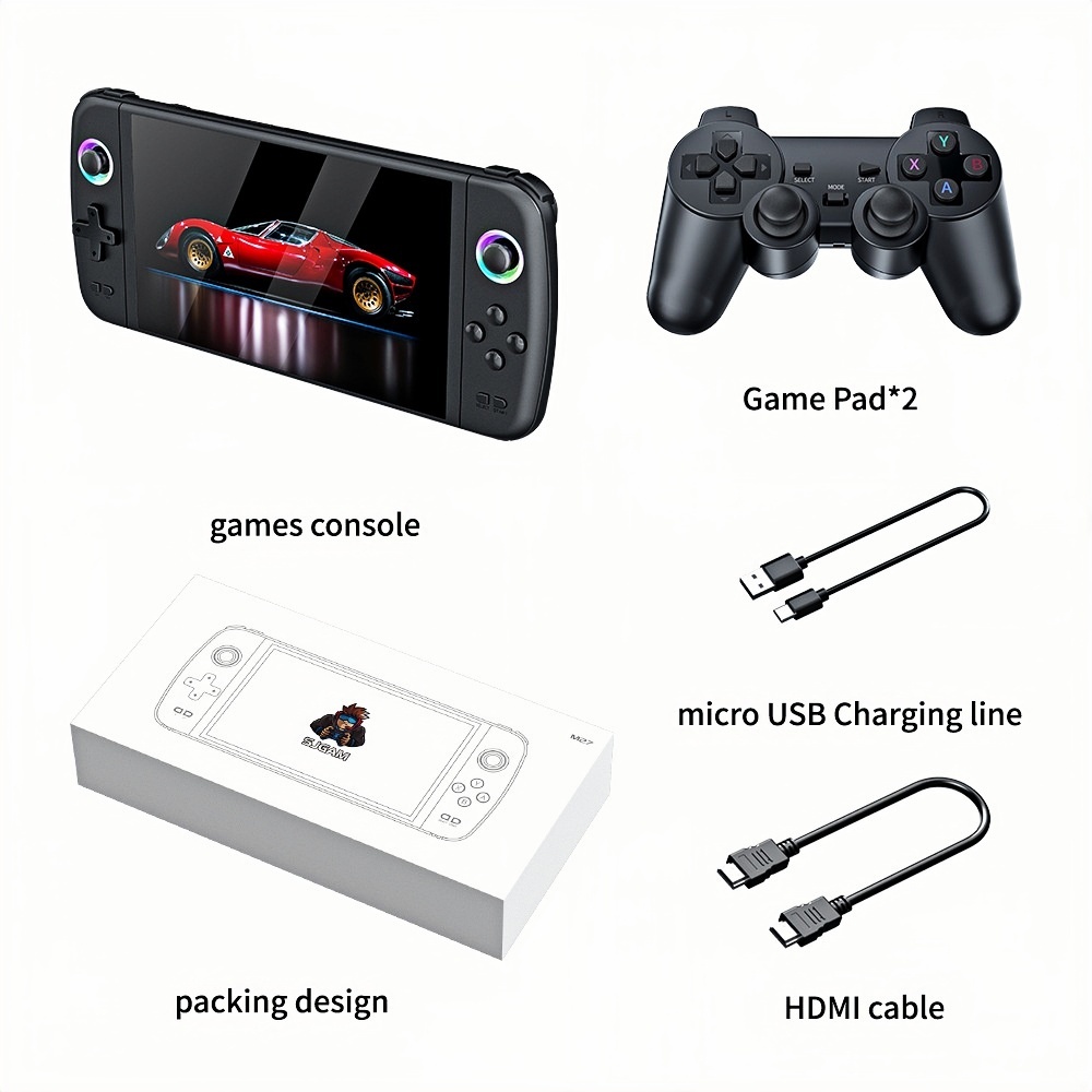New M27 Large Screen Handheld Game Console Portable Arcade HD Nostalgic ...