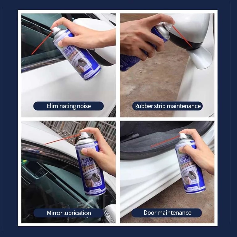 Car Window Lubricant 260ML Noise Elimination Spray for Car Door Track ...