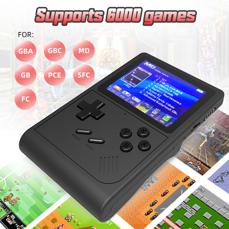 GB300 Retro Arcade Games Portable Handheld Game Console Player 3.0 Inch ...