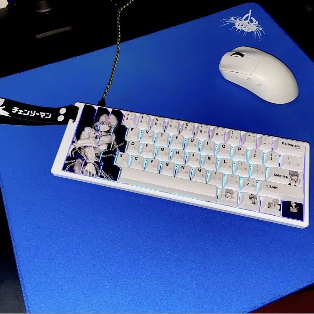 Anime Keyboard Ribbon Strap Makima War Demon Theme for Mechanical ...