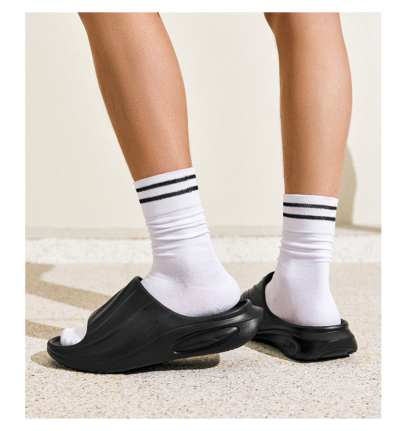 ANTA Men Basketball Slippers Casual Slides Breathable Shock Absorption ...