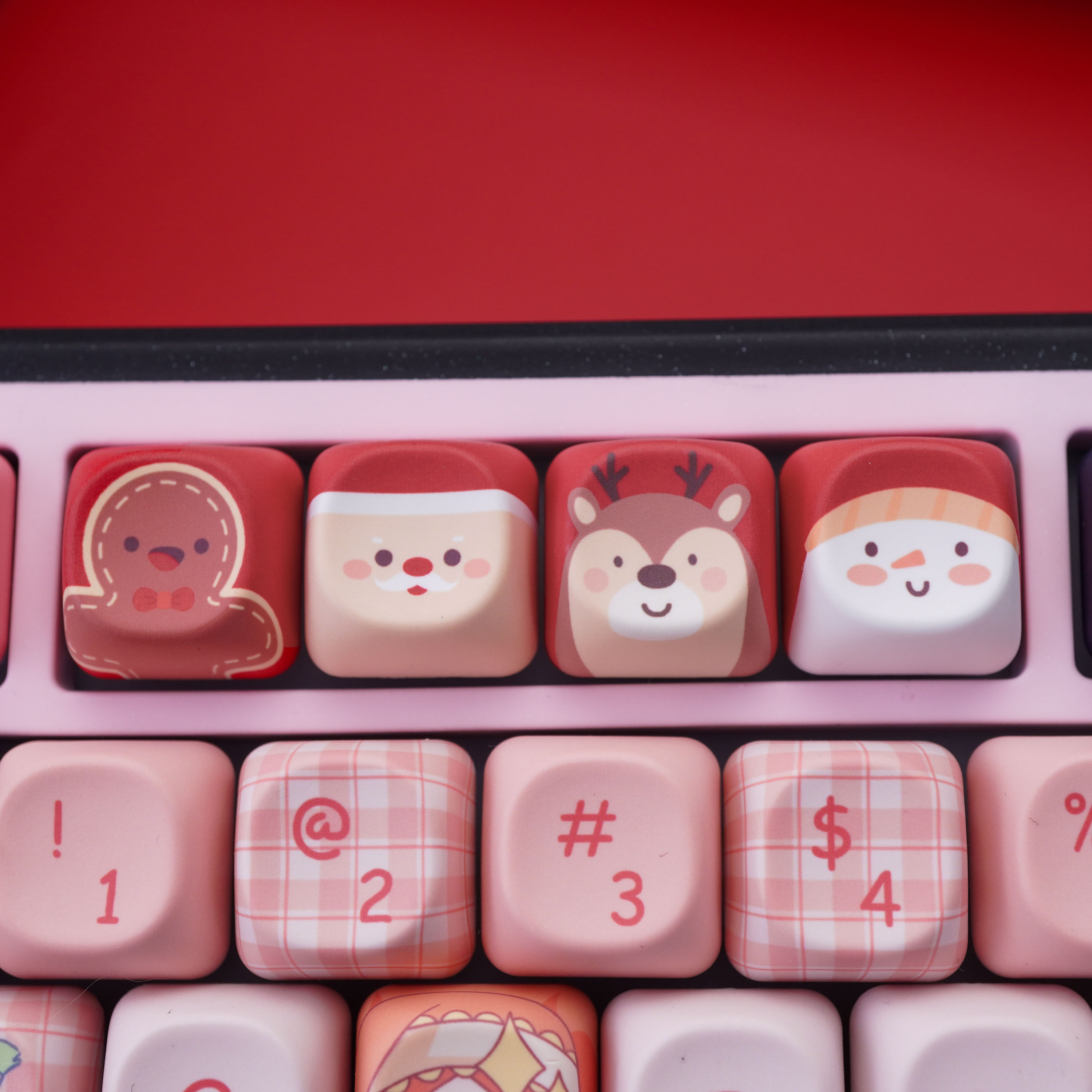 Christmas Keycaps PBT MOA Profile 4 Keys Dye Sublimation Wooting Aula ...