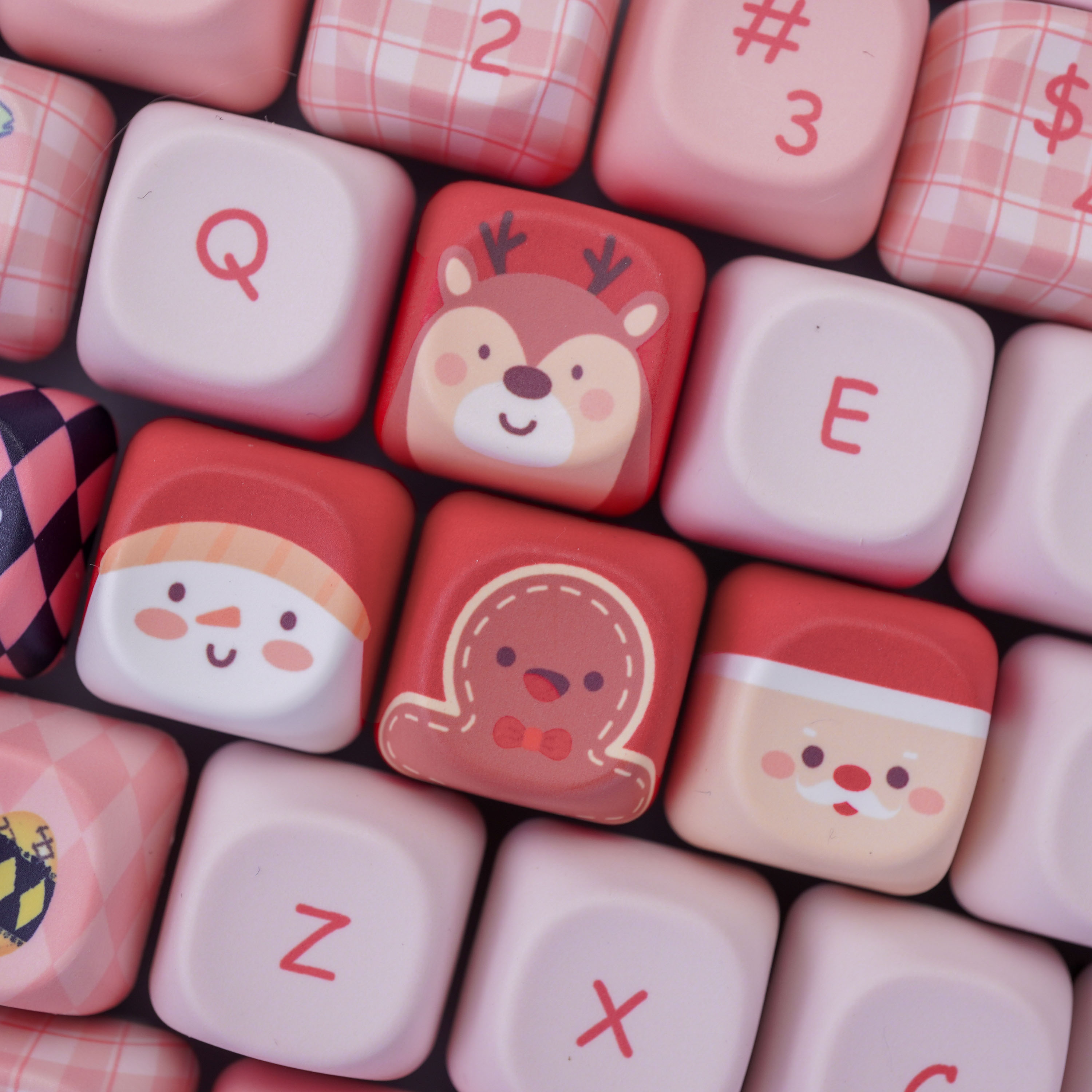 Christmas Keycaps PBT MOA Profile 4 Keys Dye Sublimation Wooting Aula ...