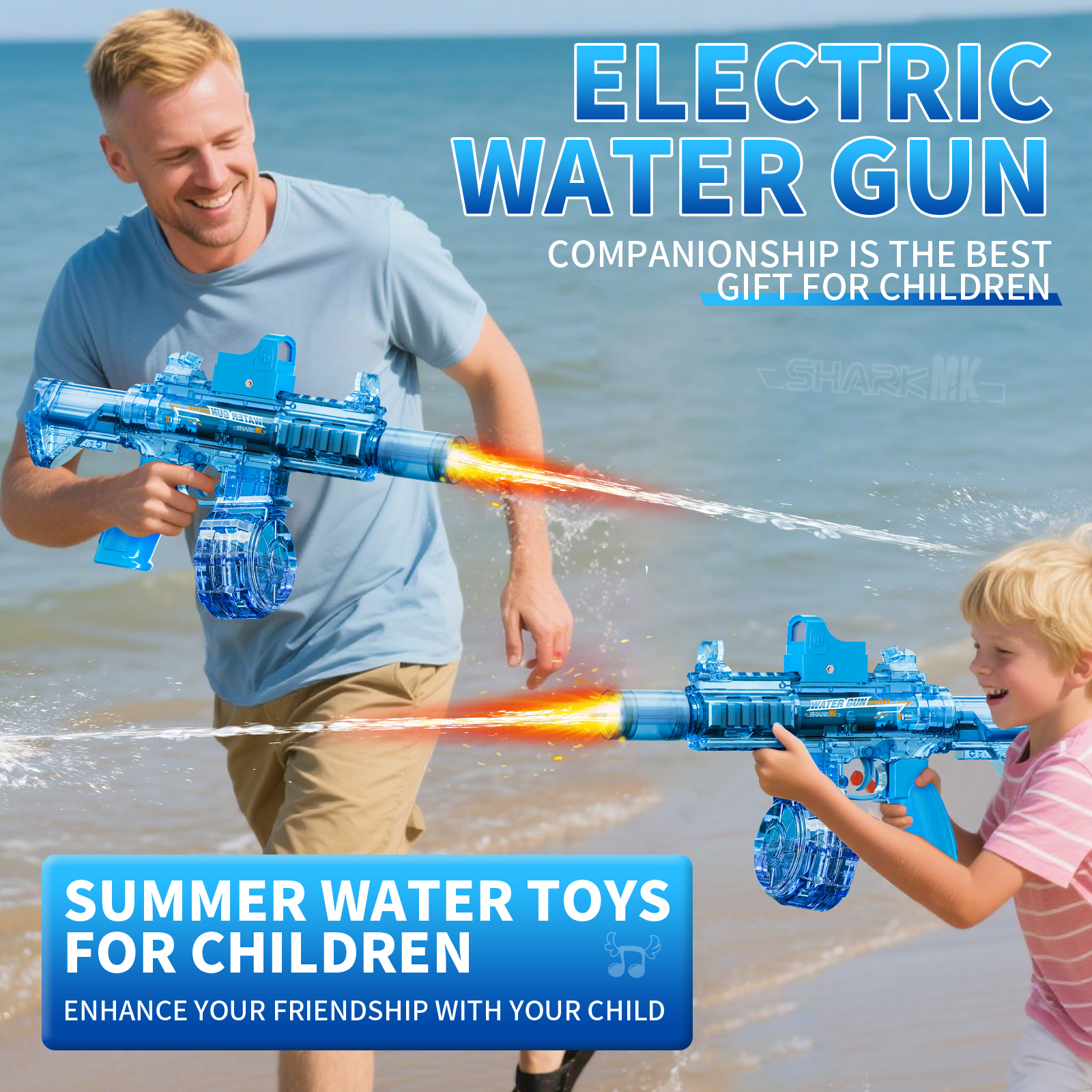 M416 Firelight Ice Mouse Flash Explosion Electric Water Gun Children's ...