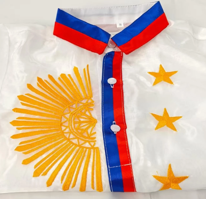 Philippines Barong Flag Buwan ng Wika costume For Kid United Nations festival tradition clothing ...