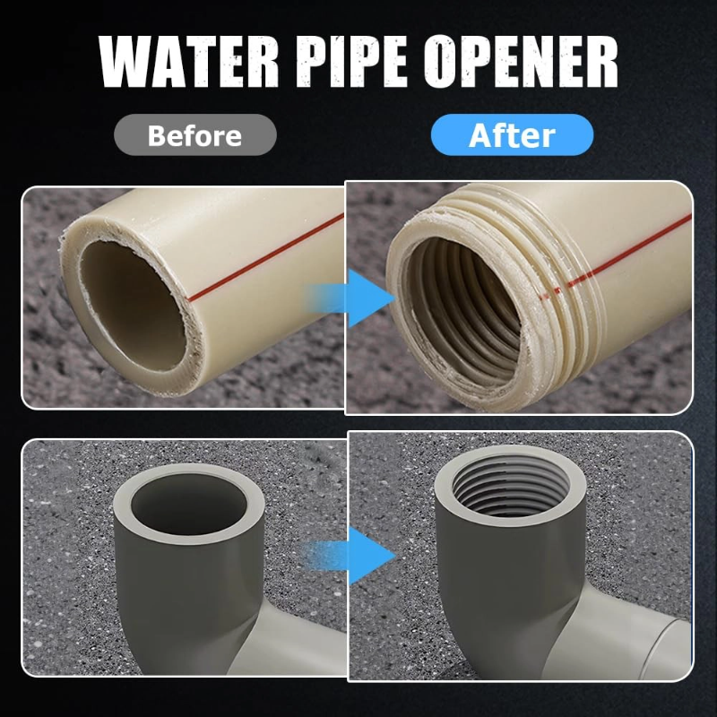 Water Pipe Threader PPR Pipe Threading Tool Kit PVC pipe thread slotter ...