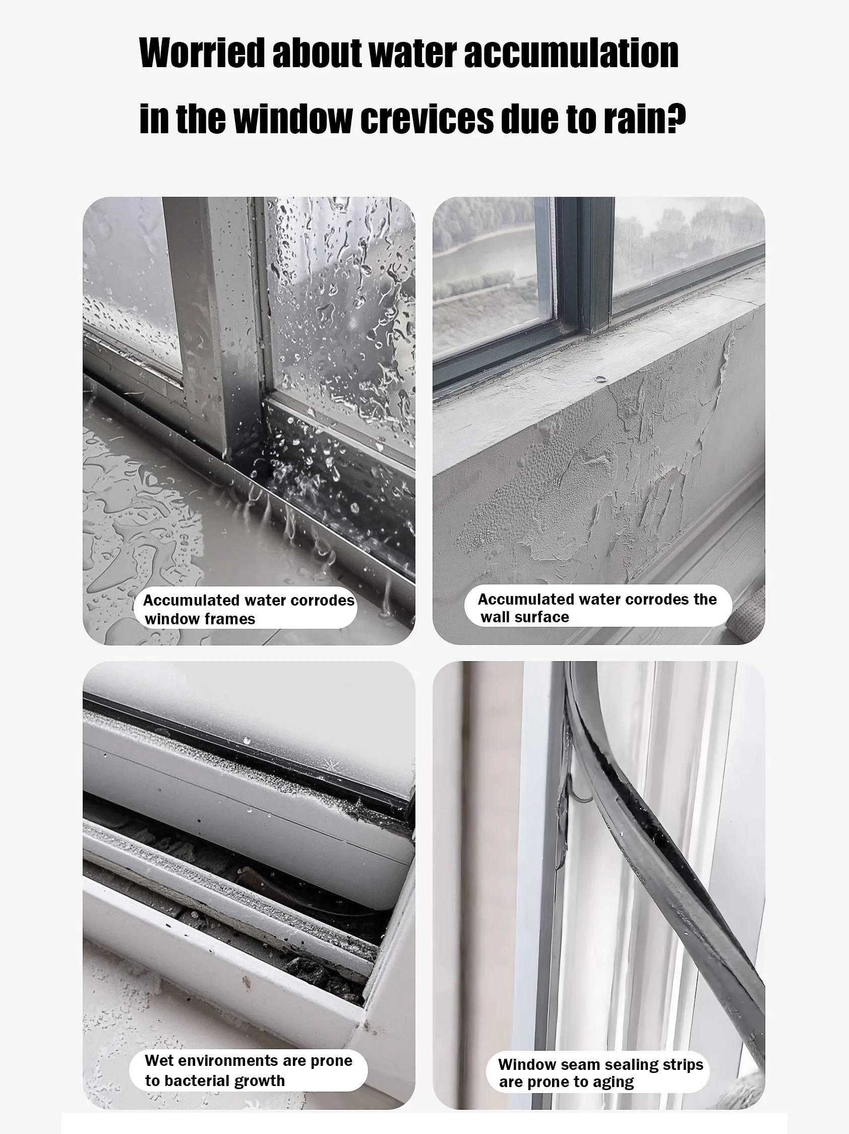 Window water blocking bar home window rain Flashing board aluminum ...