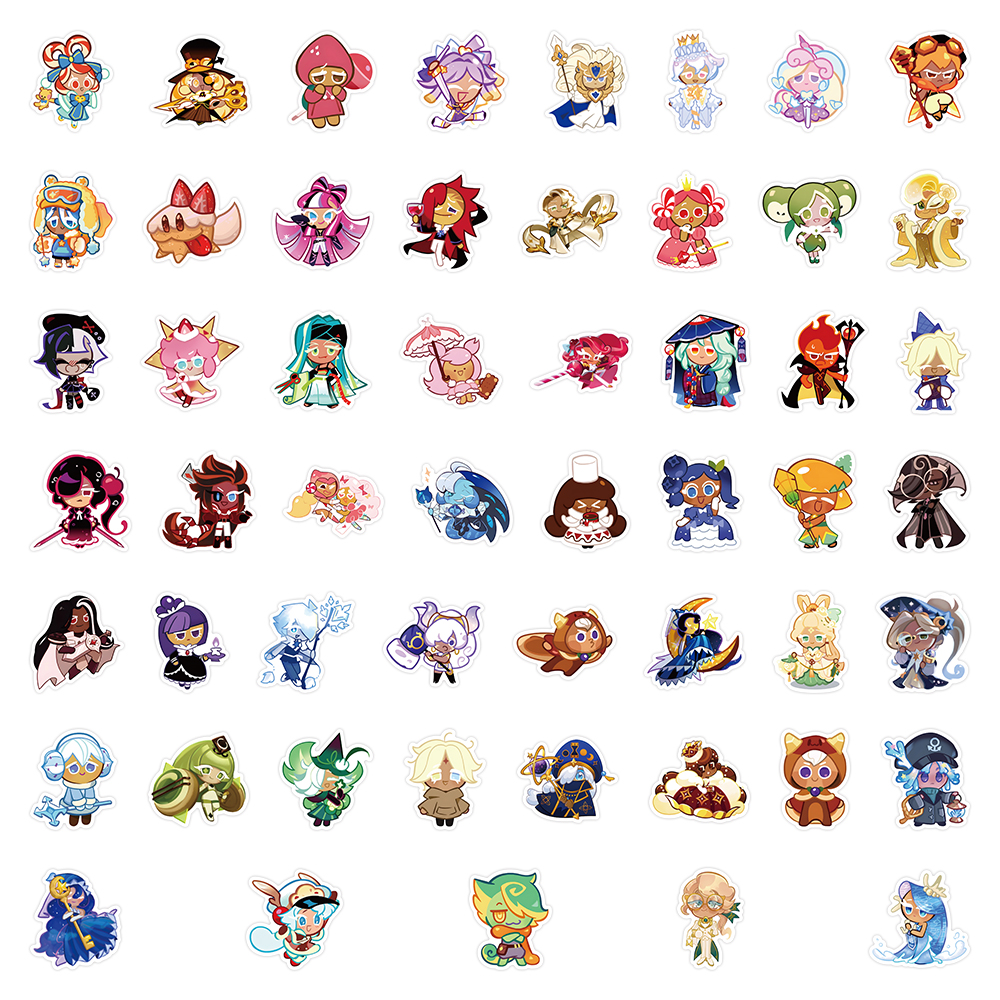 53PCS Cookie Run Kingdom Cartoon Stickers Funny Game Graffiti DIY ...