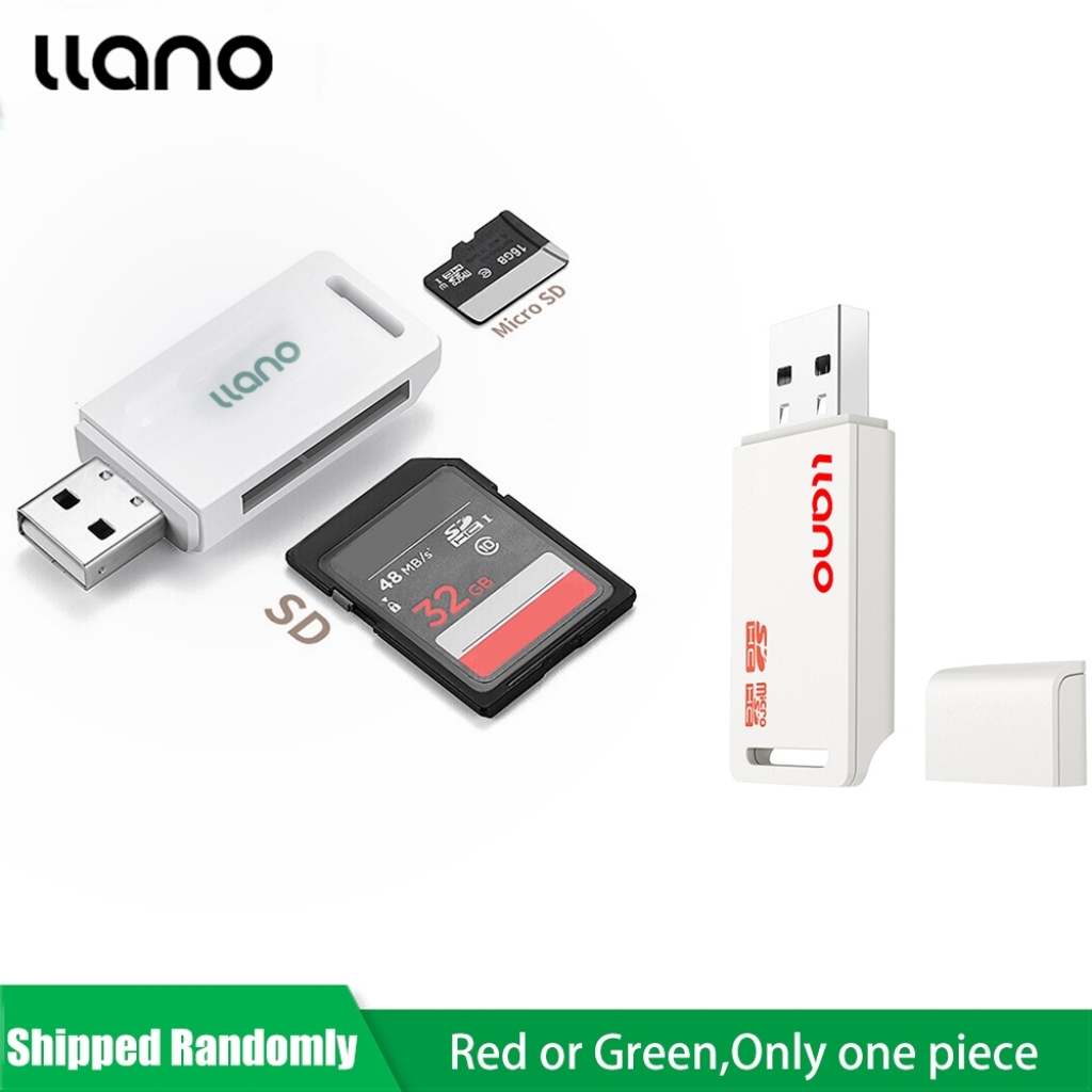 Llano Memory Card Reader 2 In 1 USB2.0 TF SD Micro Mobile Phone Flash ...