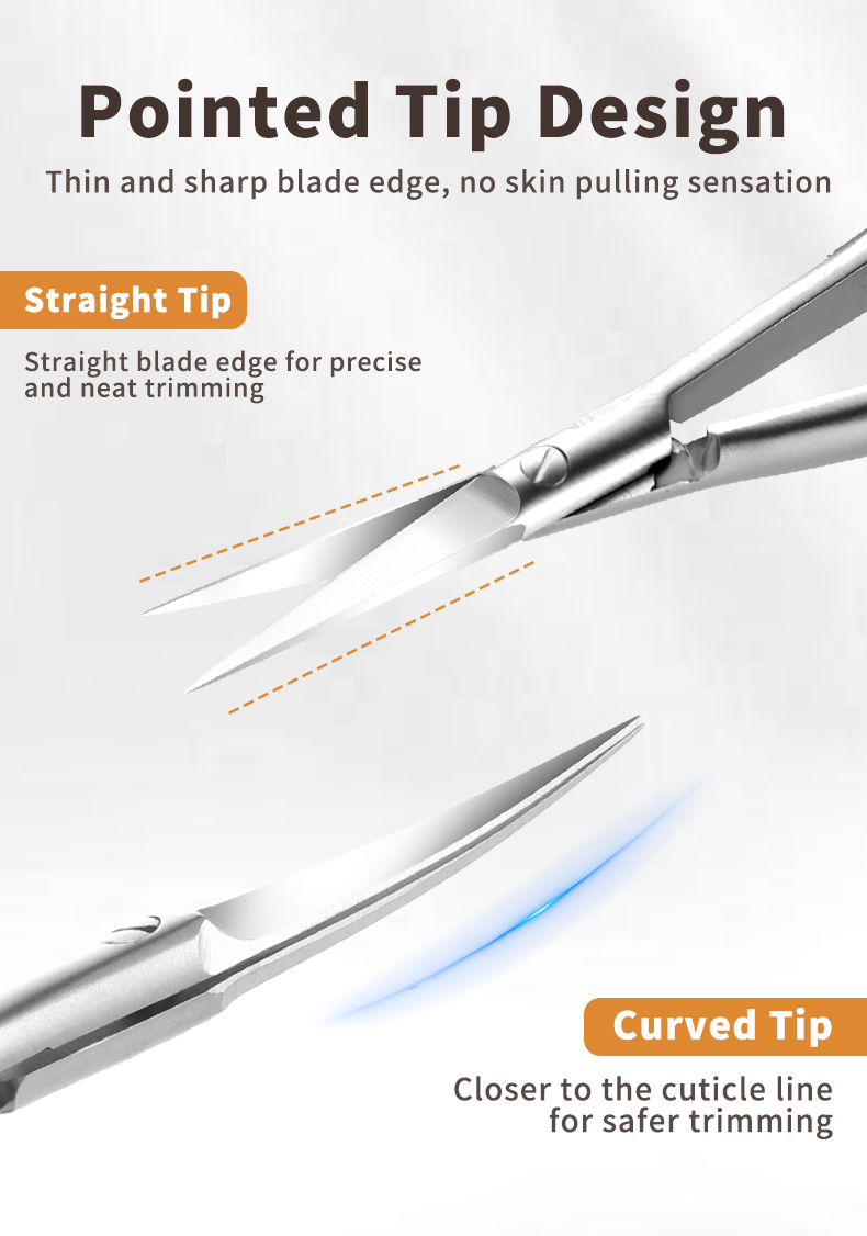 Russian cuticle nipper tailcoat dead skin scissors stainless thin ...