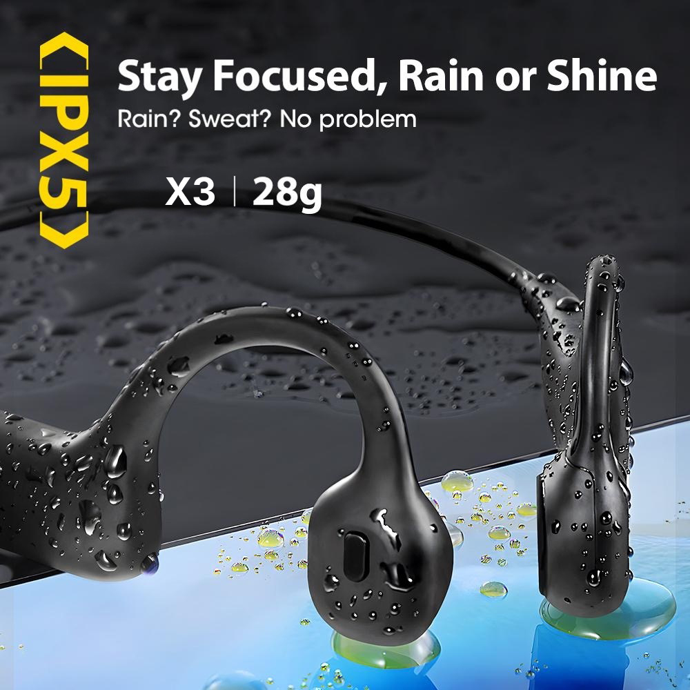 Bridio X3 Bone Conduction Bluetooth Headphones Non-in-ear Earphone With ...