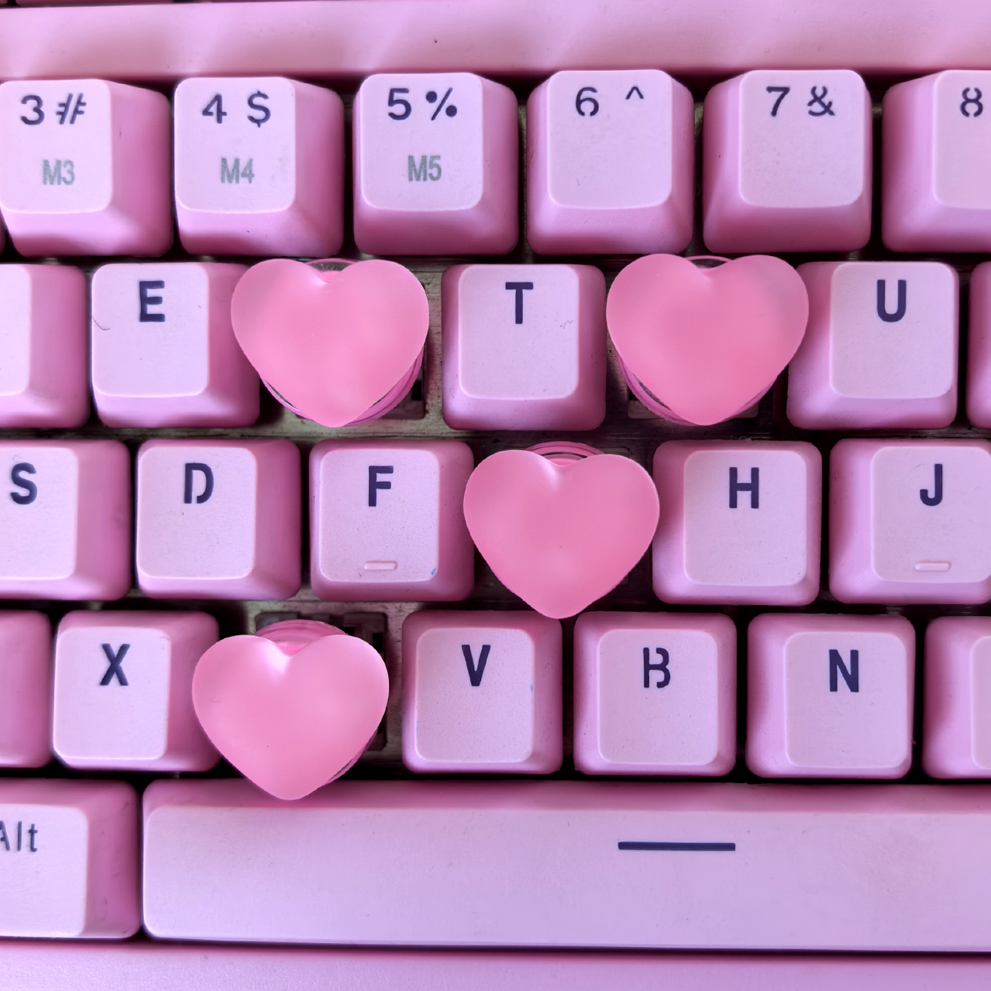 Transparent Transparent Love Keycap Mechanical Keyboard Dedicated ...
