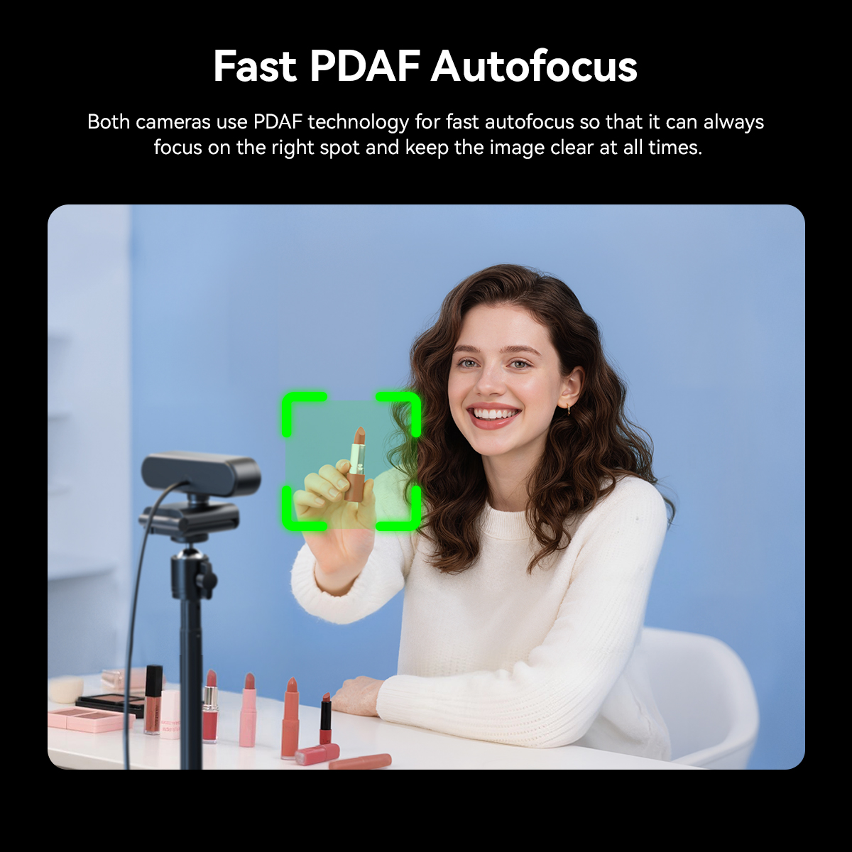 With Remote Control 4K Webcam Ultra HD 4K Dual Webcam with Auto Focus ...