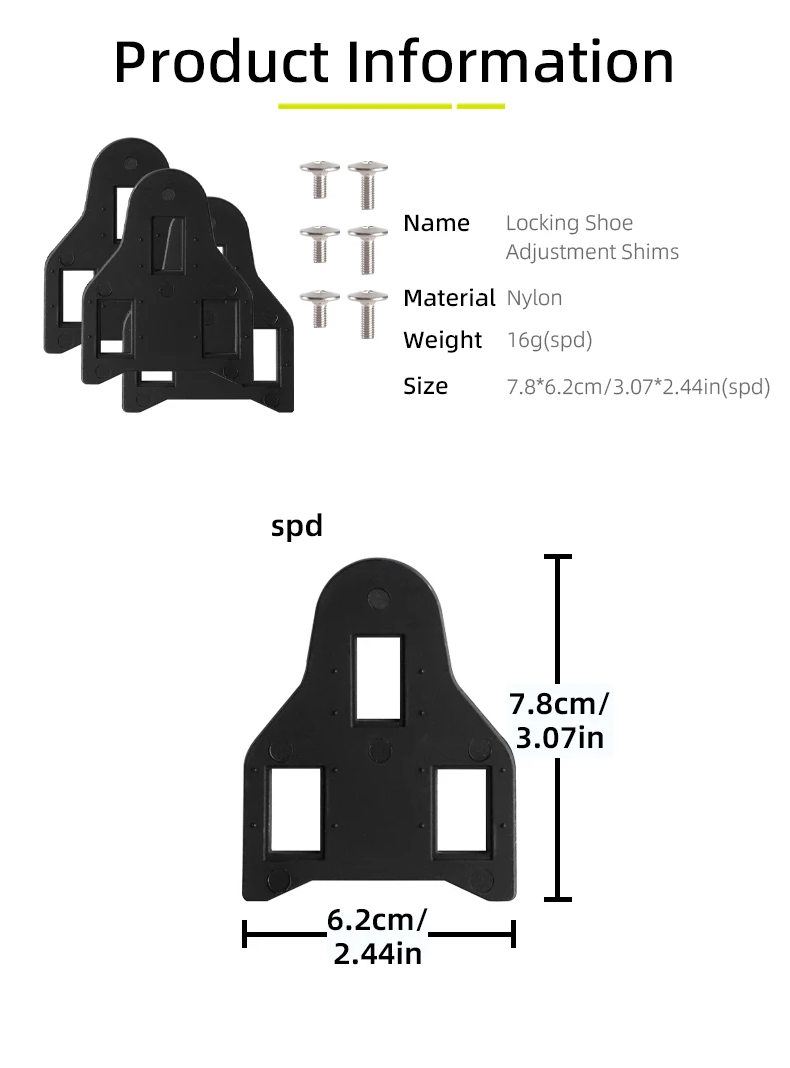 Road Bicycle SM-SH20 Cleat Spacer Pad Ultralight 1/2mm Thickness ...