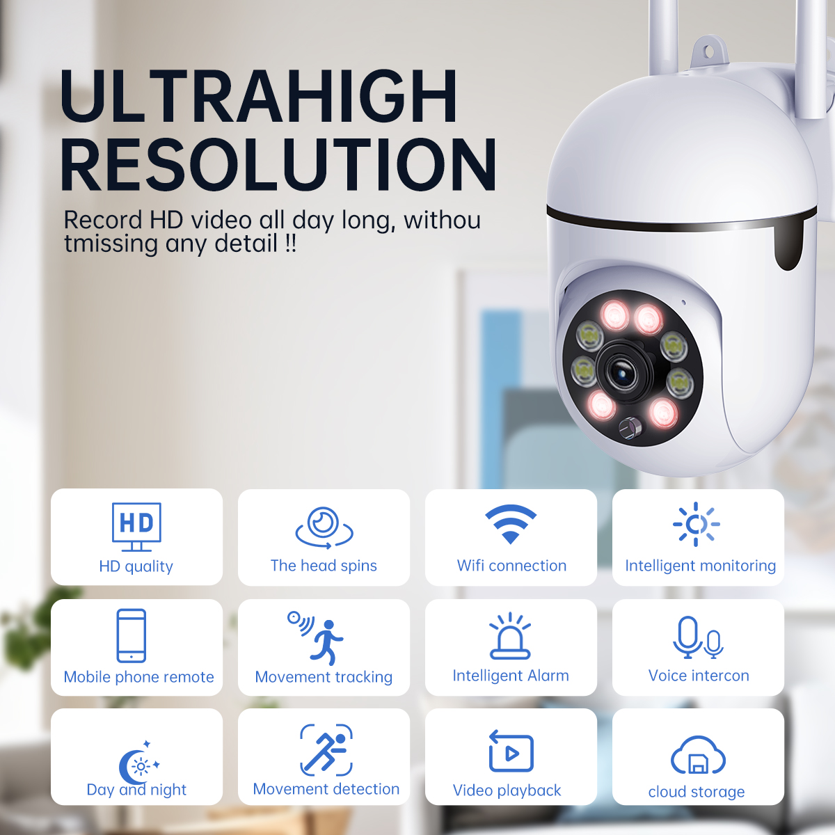 Jooan CCTV Camera|1080P Home Security Camera|WiFi PTZ IP Camera|Auto ...