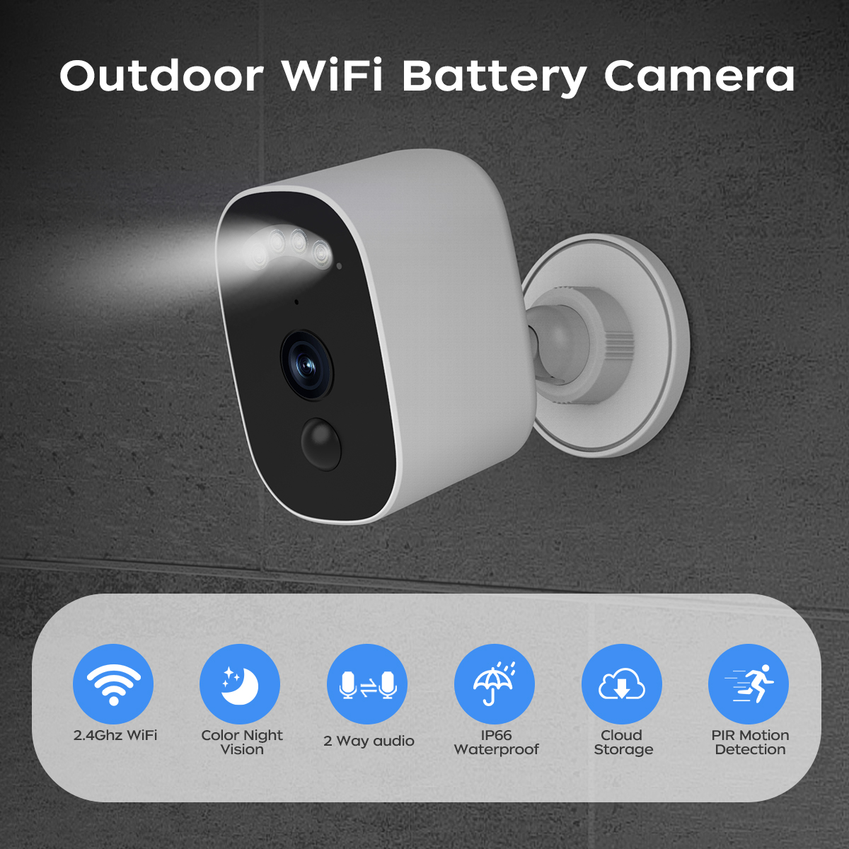 Jooan Waterproof 2K HD IP Camera Wifi Connect To Cellphone Outdoor ...