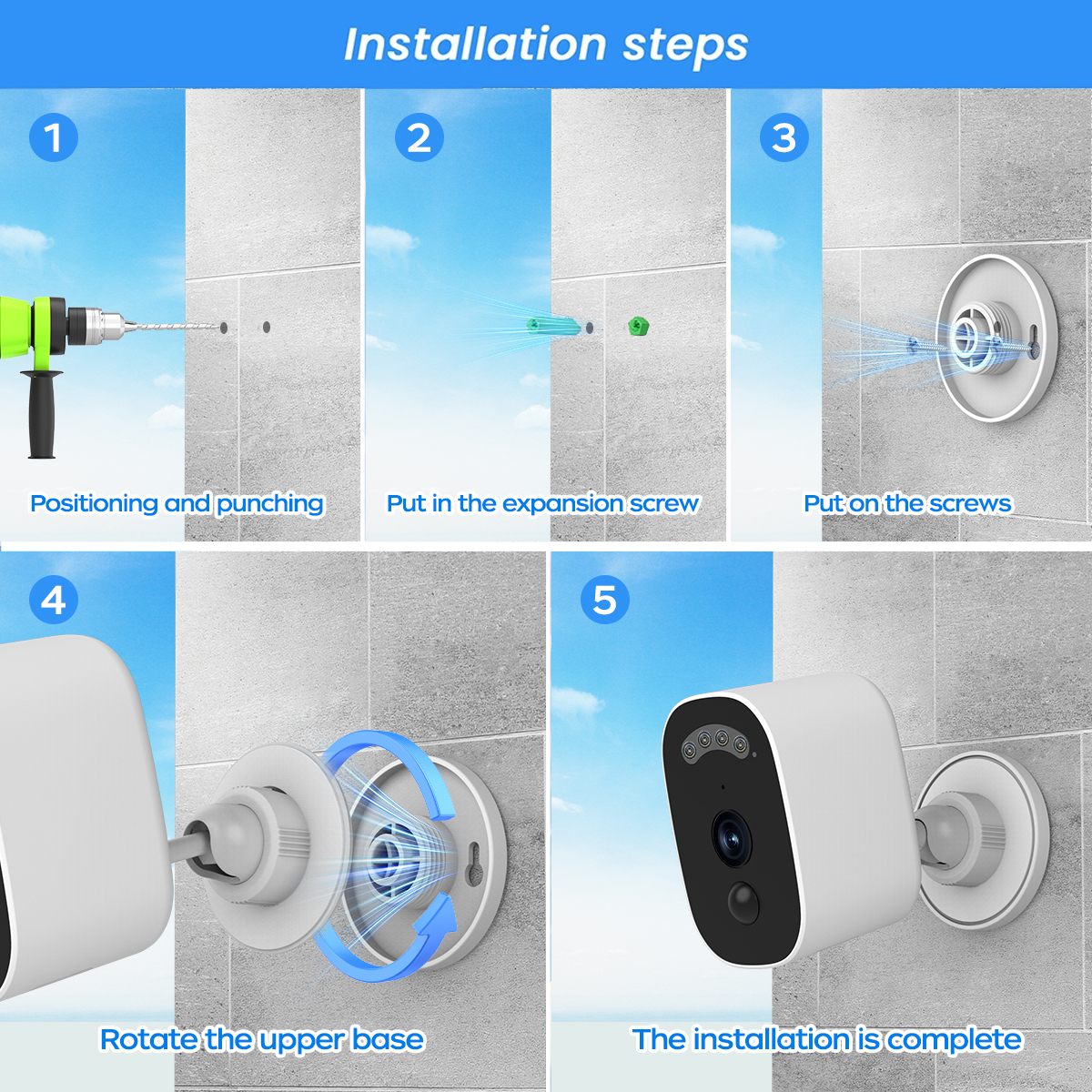 Jooan Waterproof 2K HD IP Camera Wifi Connect To Cellphone Outdoor ...
