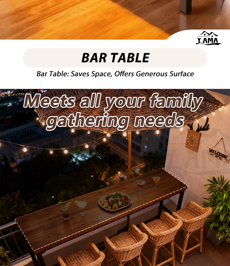 180CM Long Table Bar Table Moisture-resistant High Table Narrow Table ...