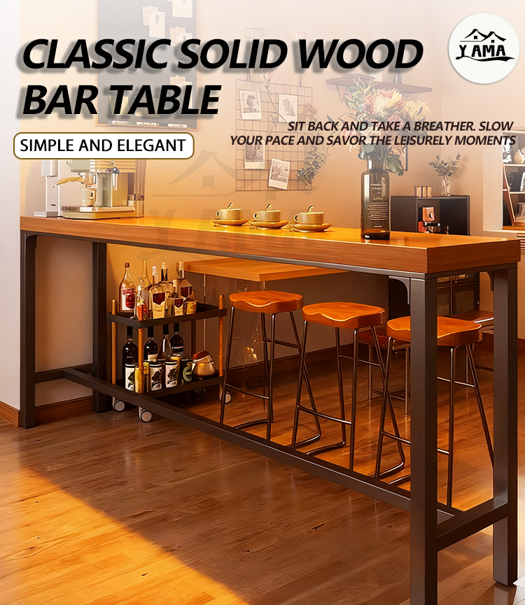 180CM Long Table Bar Table Moisture-resistant High Table Narrow Table ...