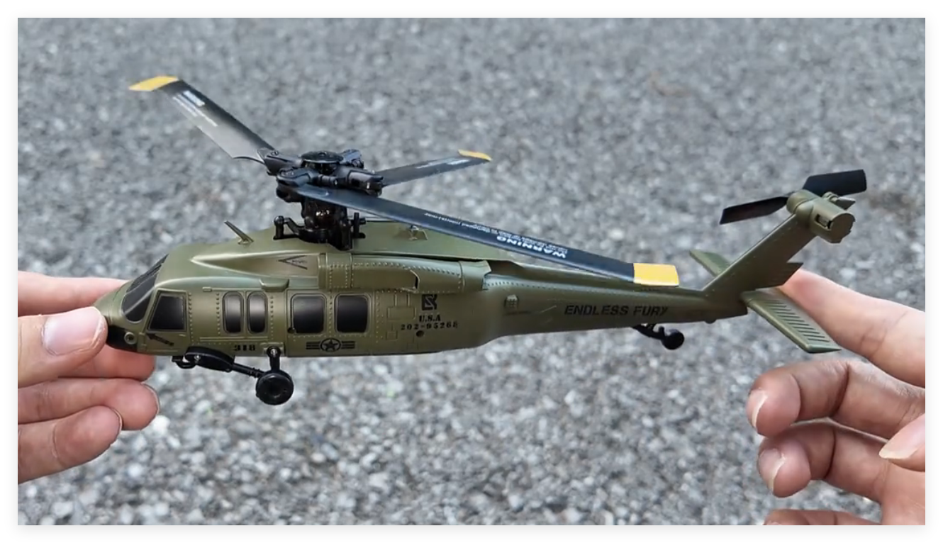 JJRC U9901 RTF FBL 6CH 6-Axis Gyro RC Helicopter One-click inverted ...