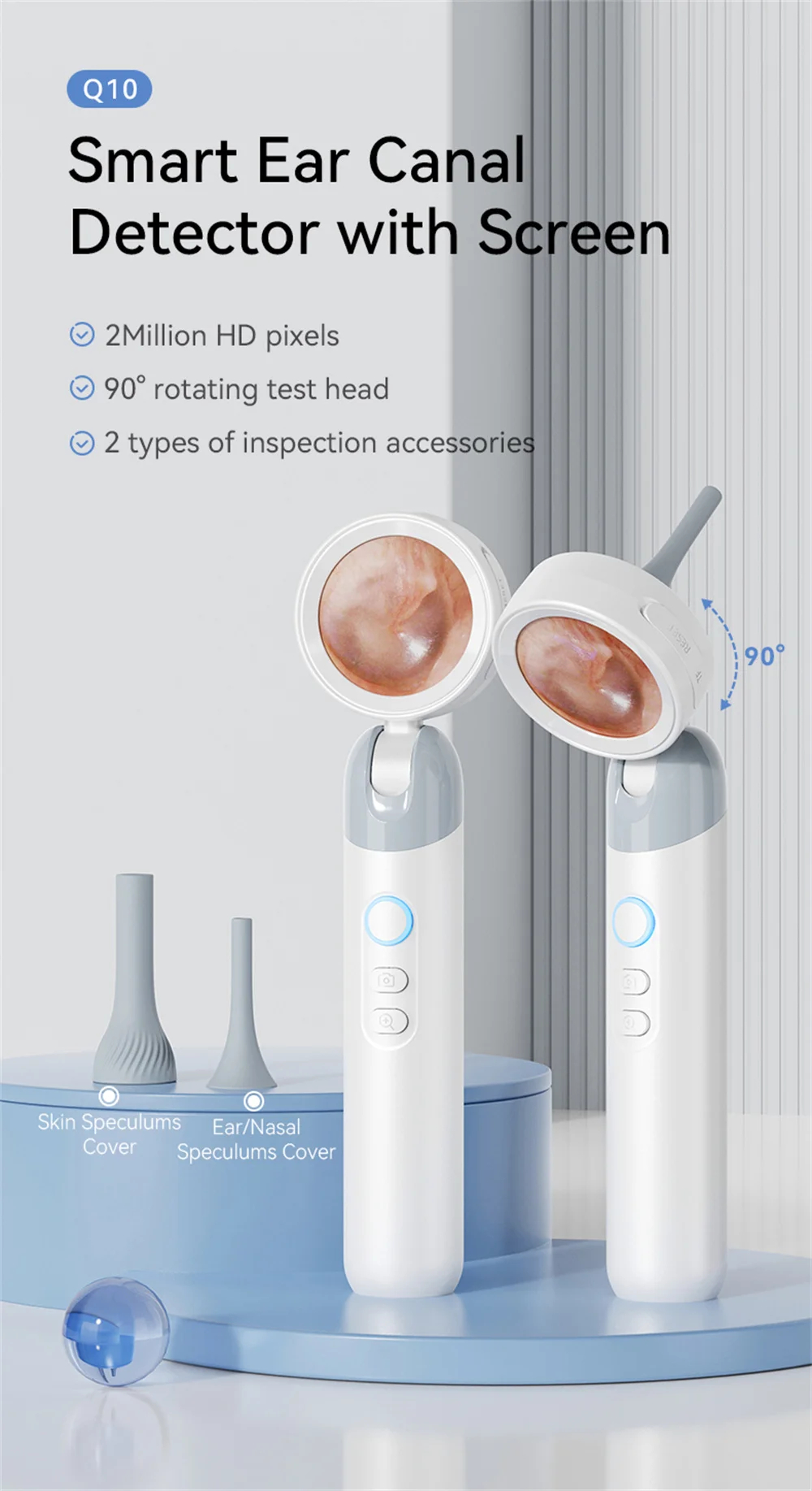 1080P HD Visual Ear Camera Wireless Ear Endoscope Take Picture Video ...