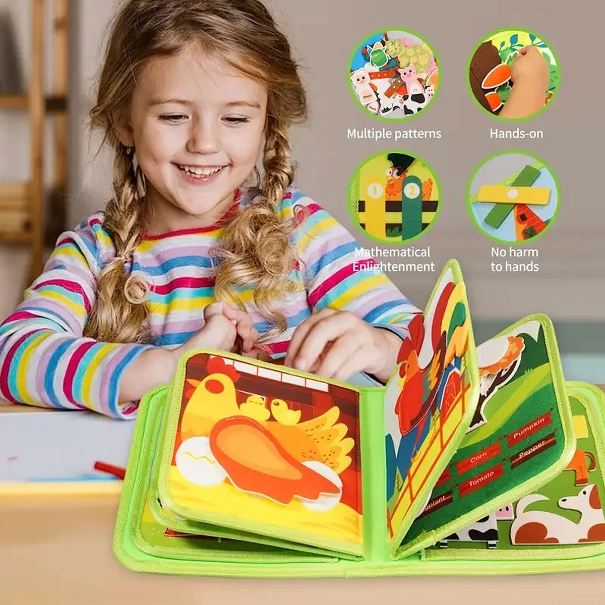 Felt Busy Book For Kids With Farm Story And DIY Activities For ...