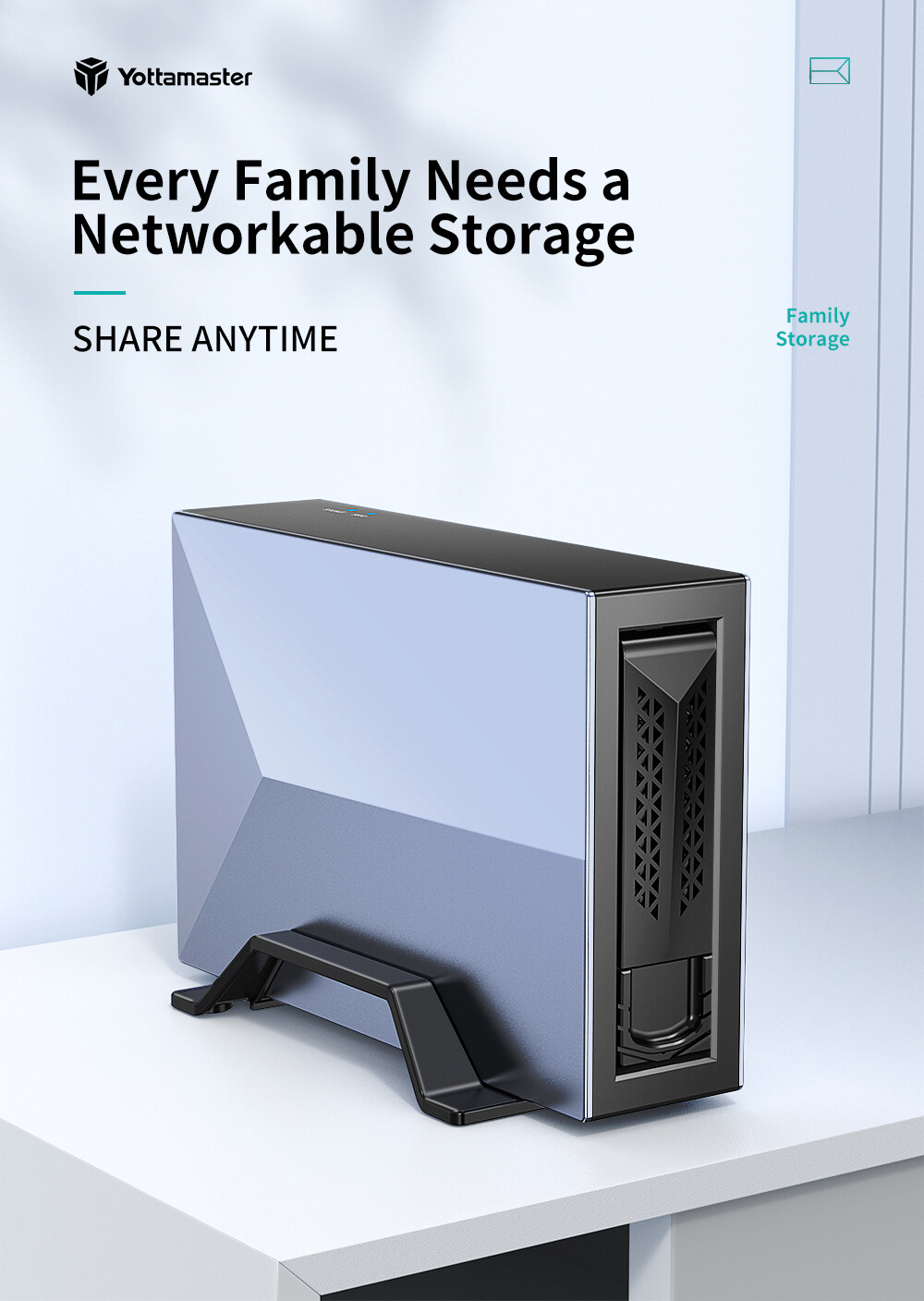 Yottamaster DM3 2.5/3.5 “HDD/SDD NAS Storage ARM Quad-Core Cortex-A55 ...
